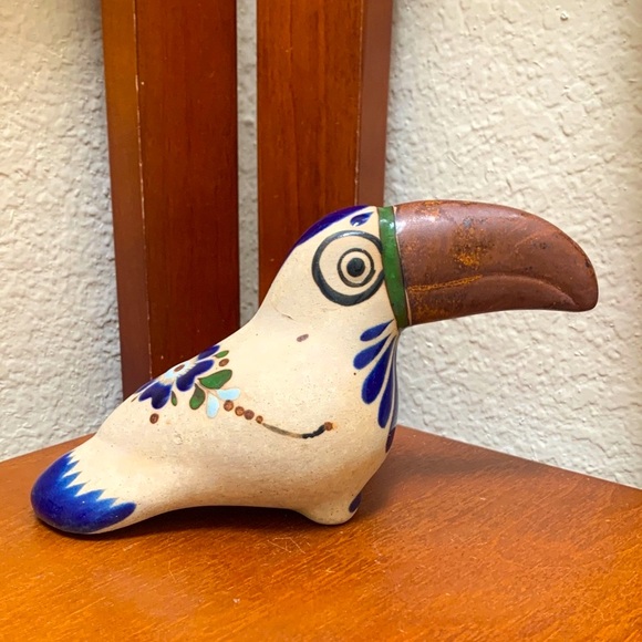 Accents | Mexican Pottery Hand Painted Toucan Bird Figurine | Poshmark